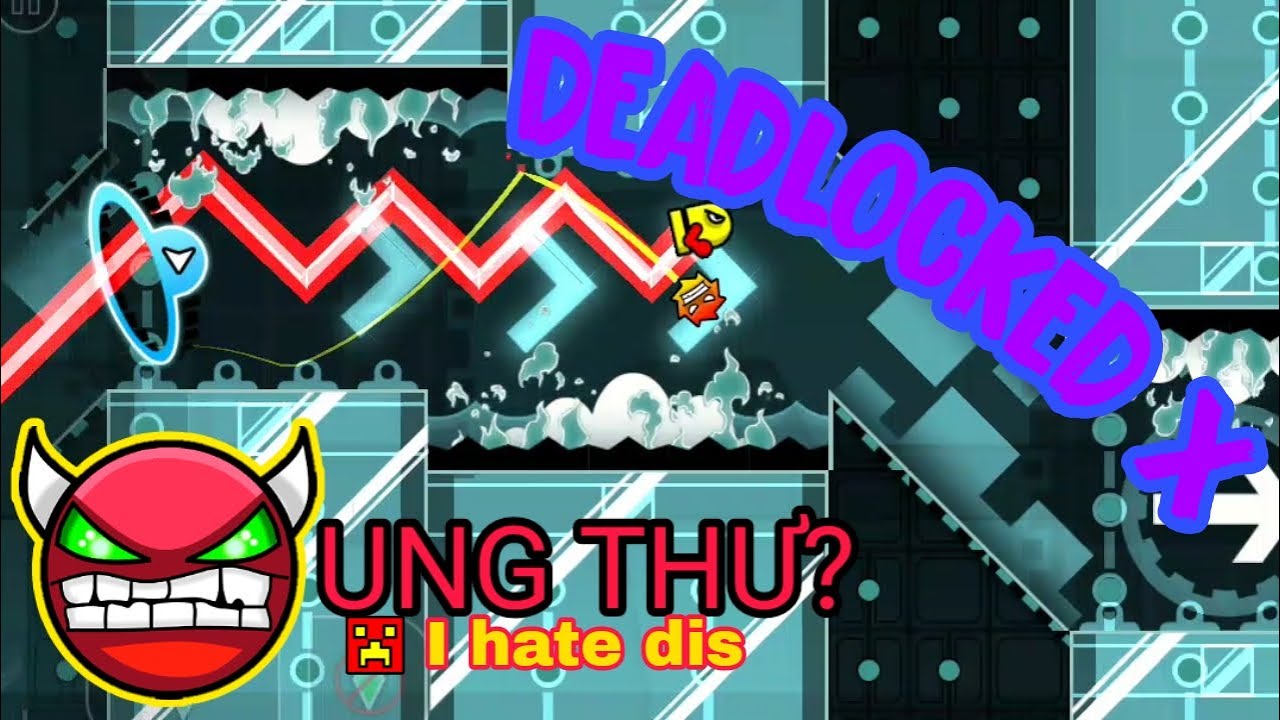 Deadlocked X (hard demon) by "LazerBlitz" all coin | Geometry Dash ...