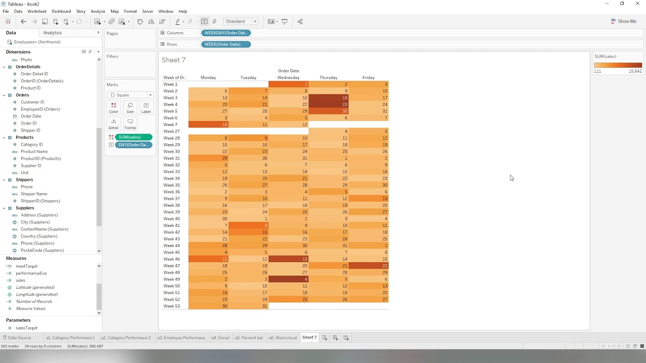 Tableau 06 q7 Sales Calendar - YouTube