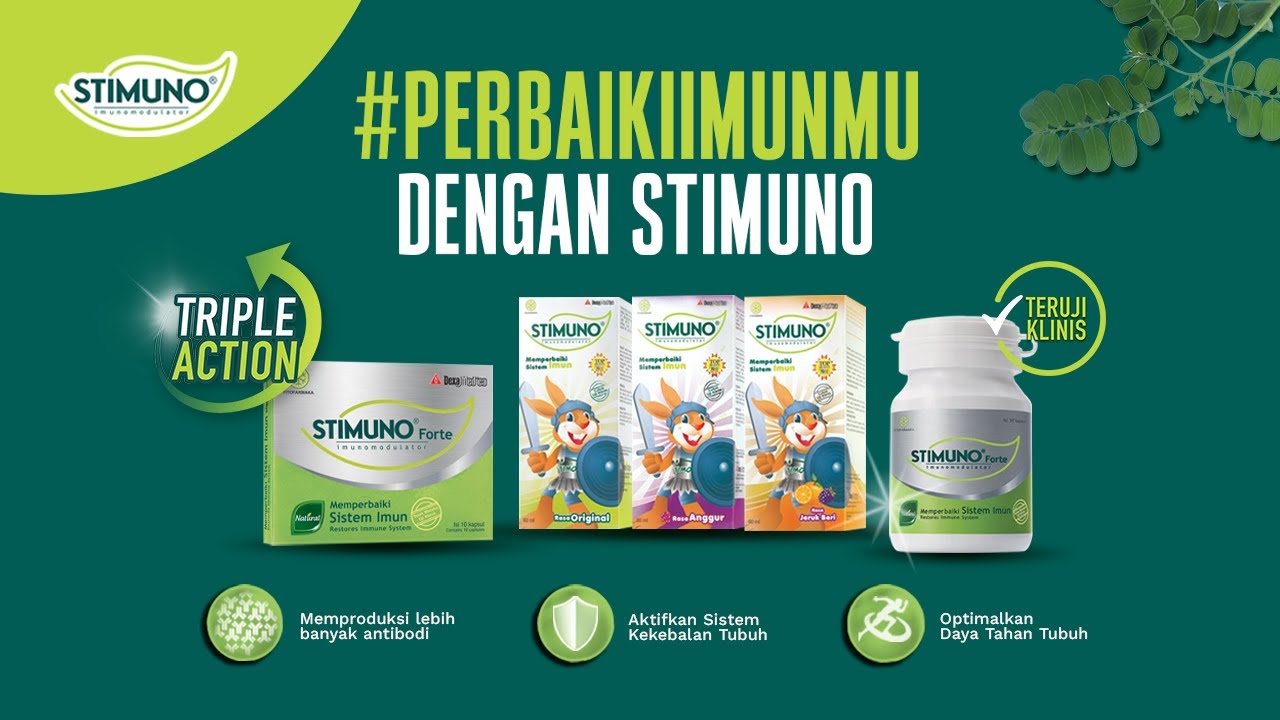 Stimuno dengan Triple Action untuk #PerbaikiImunmu! - YouTube