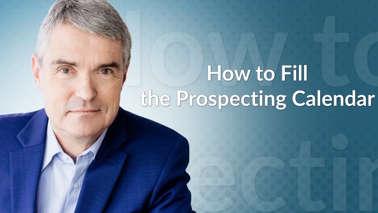 How to Fill the Prospecting Calendar - YouTube