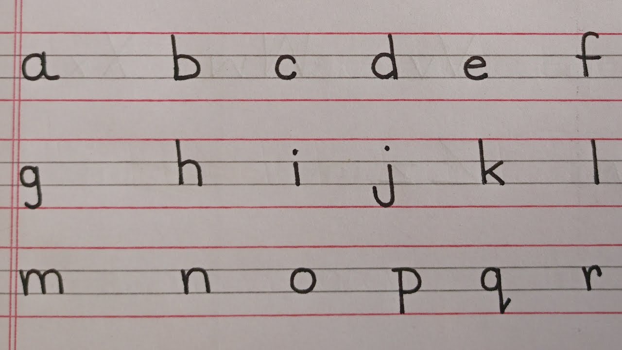 How To Write English Small Alphabets || Small Abcd Writing - YouTube