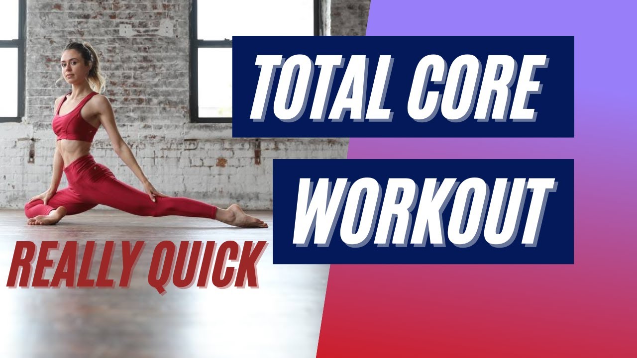 5 min TOTAL CORE WORKOUT | Really quick, no equipment needed - YouTube