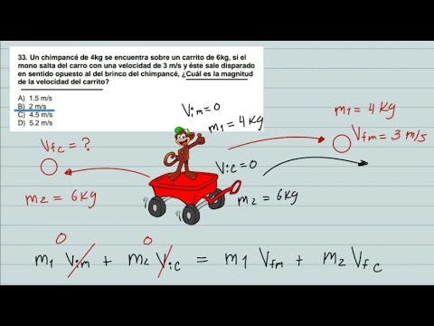 18. Encuentra la VELOCIDAD de retroceso de un CARRITO | Examen UNAM ...