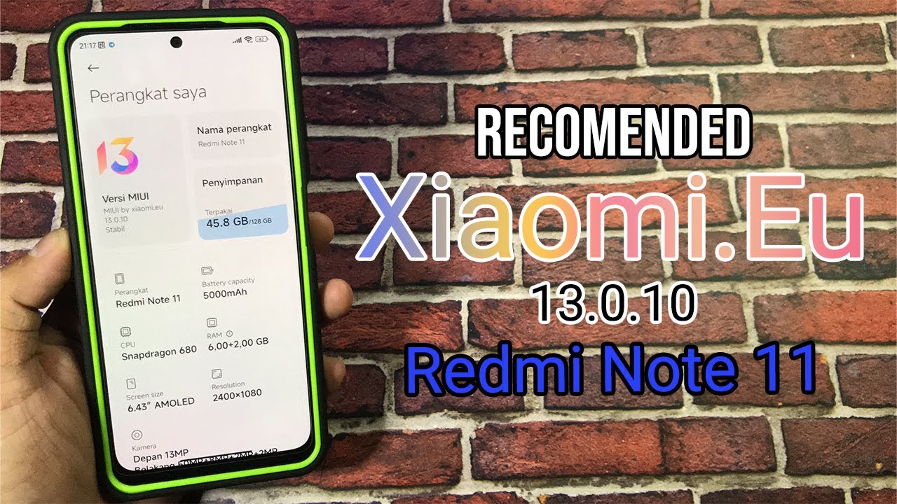 Recomended! - Review Rom Xiaomi.eu pada Redmi Note 11 Indonesia - YouTube