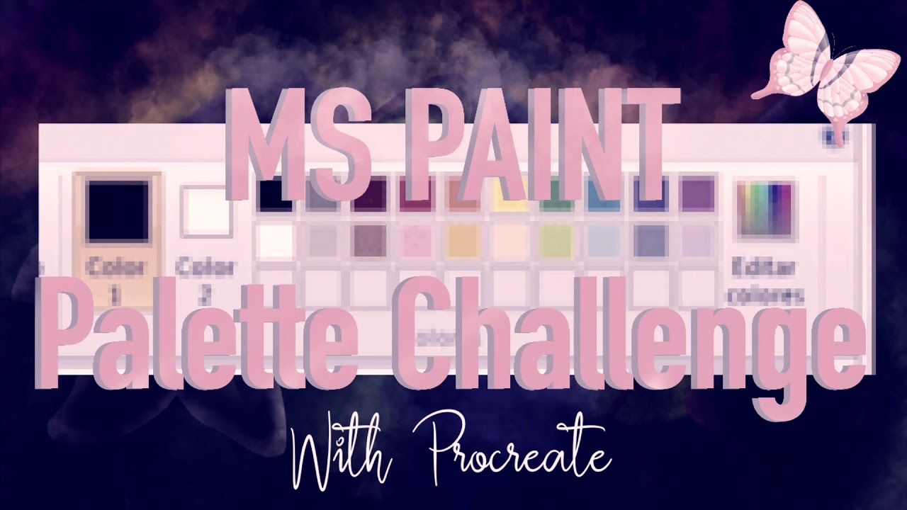MS Paint Palette Art Challenge | Using All The Colors - YouTube