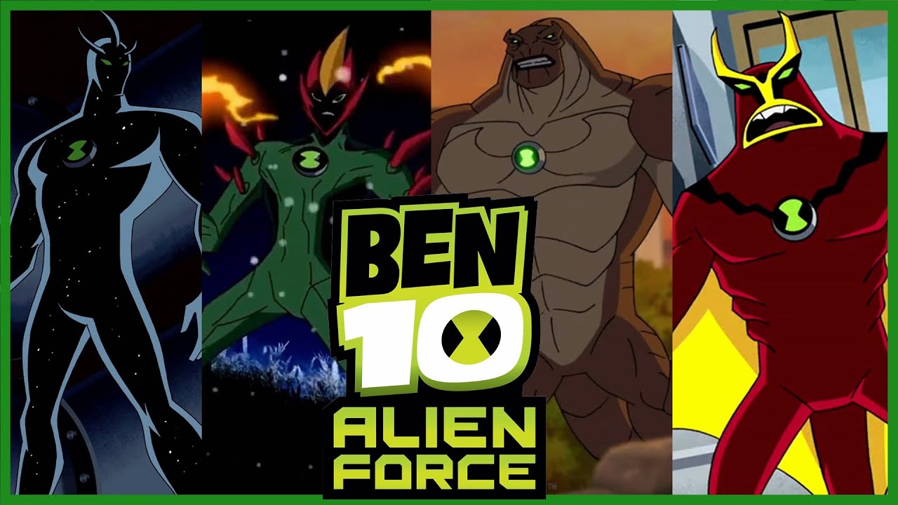 BEN 10 ALIEN FORCE: Tous les ALIENS de la série! - YouTube