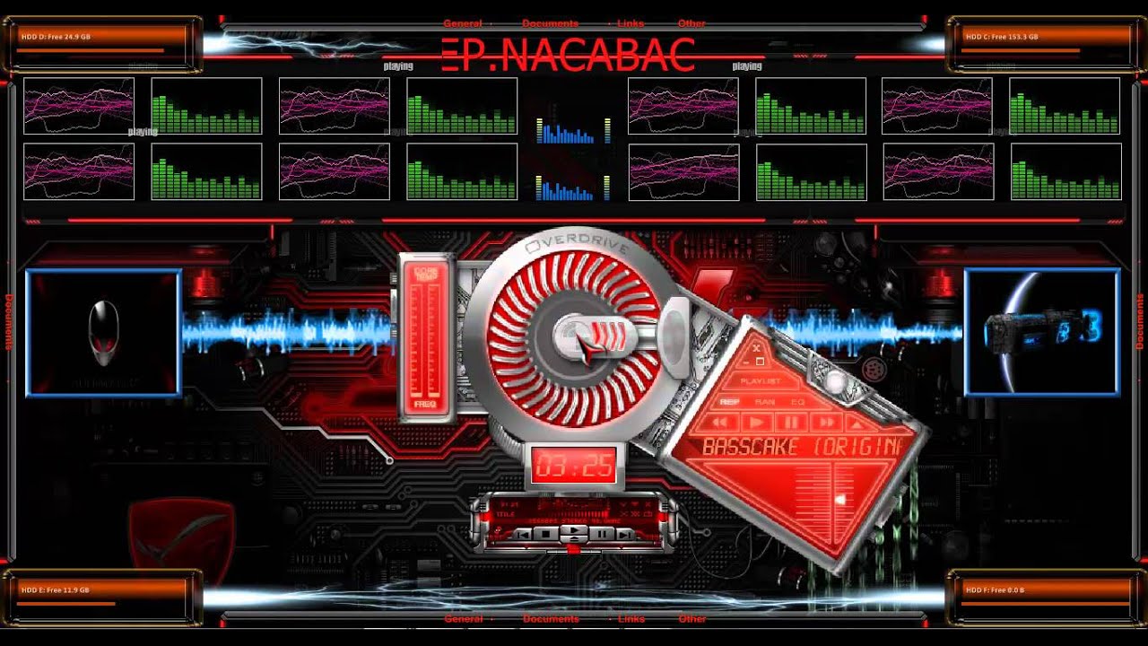 HUD RED RAINMETER THEMES 2012 - YouTube