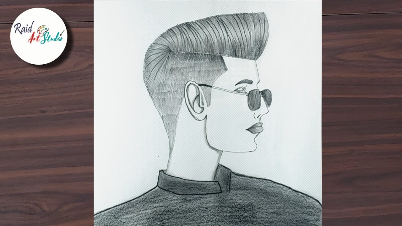 How To Draw A Boy With Glasses 😎 Step By Step | Boy Drawing | Pencil ...