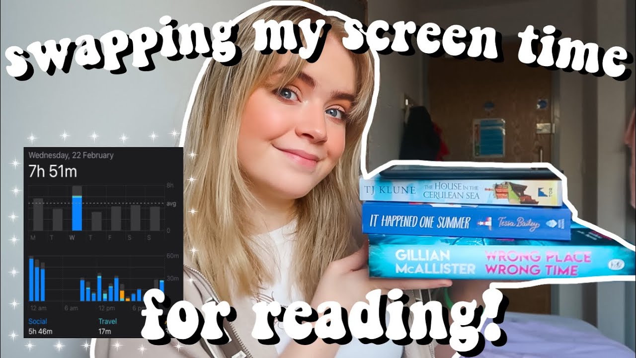 SWAPPING MY PHONE SCREEN TIME FOR READING | reading challenge - YouTube