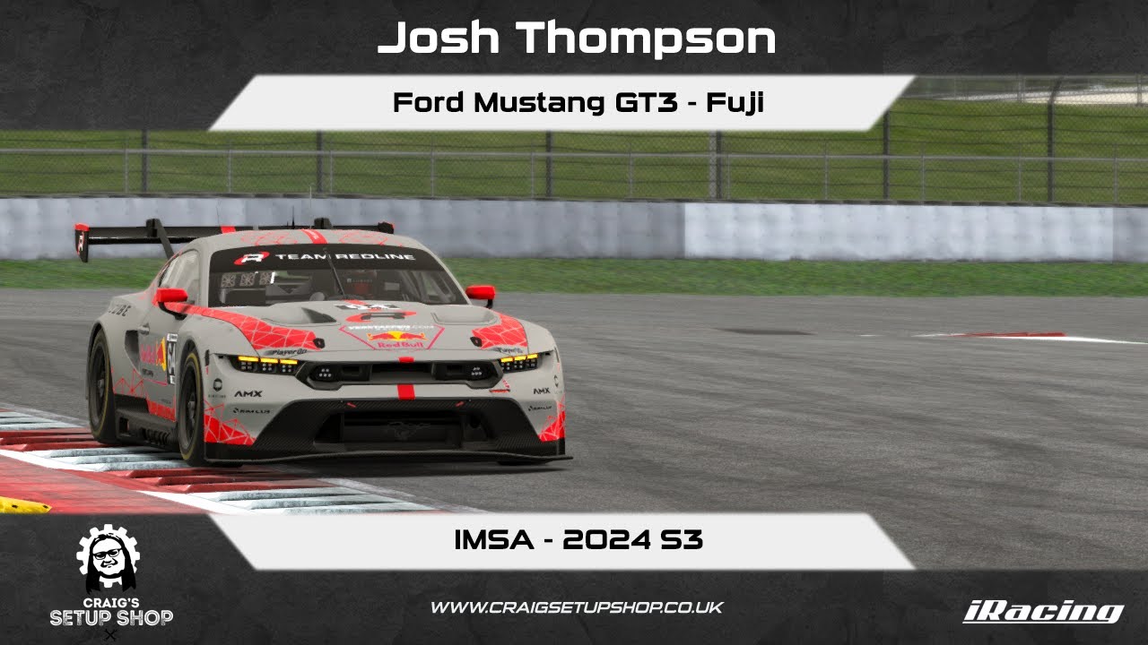 iRacing - 24S3 - Ford Mustang GT3 - IMSA - Fuji - JT - YouTube