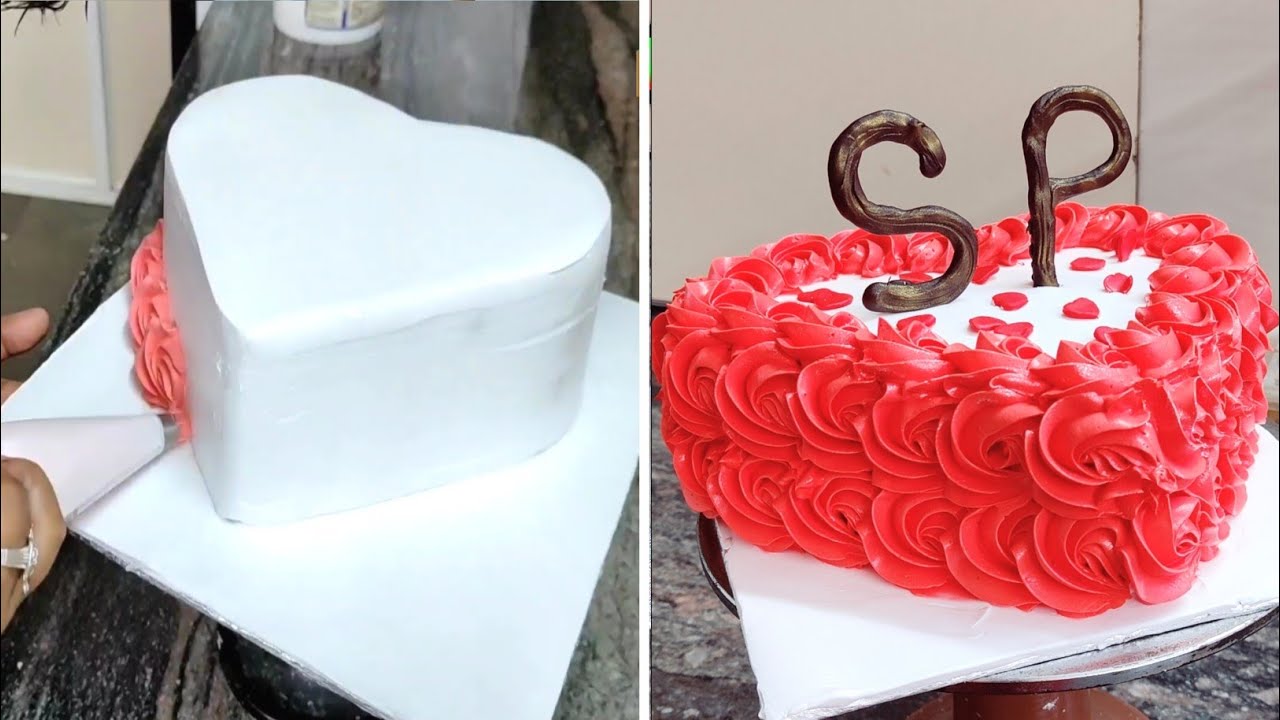 Lovers Special Heart Shape Cake 2023 | Love Cake Design | By Sunil Cake ...