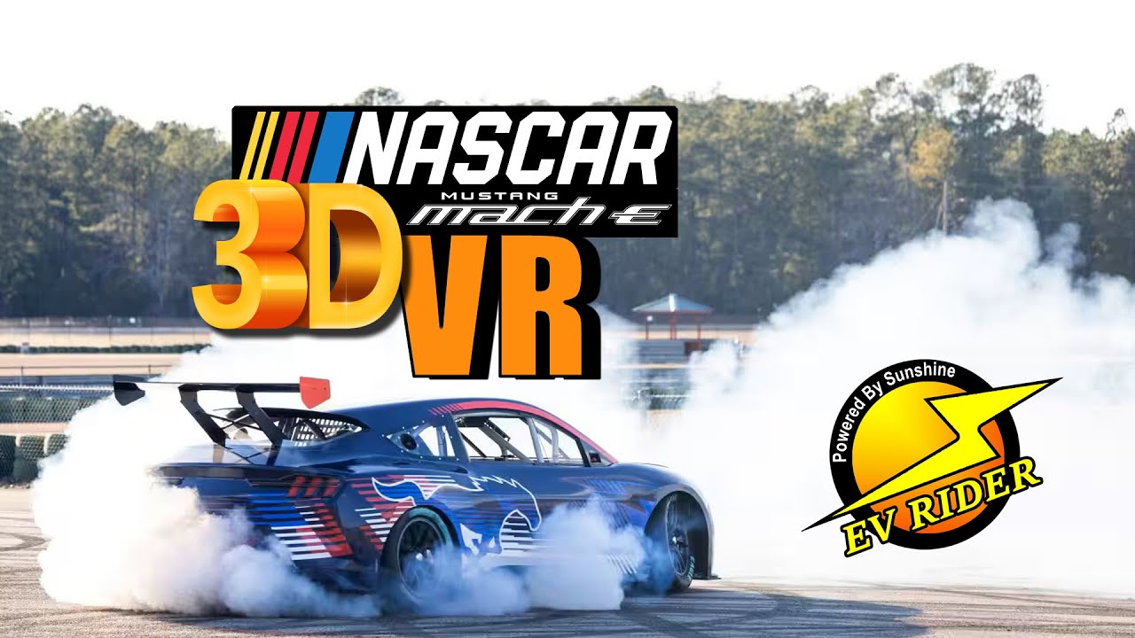 3D VR: Mustang Mach-E Takes Aim At NASCAR - YouTube