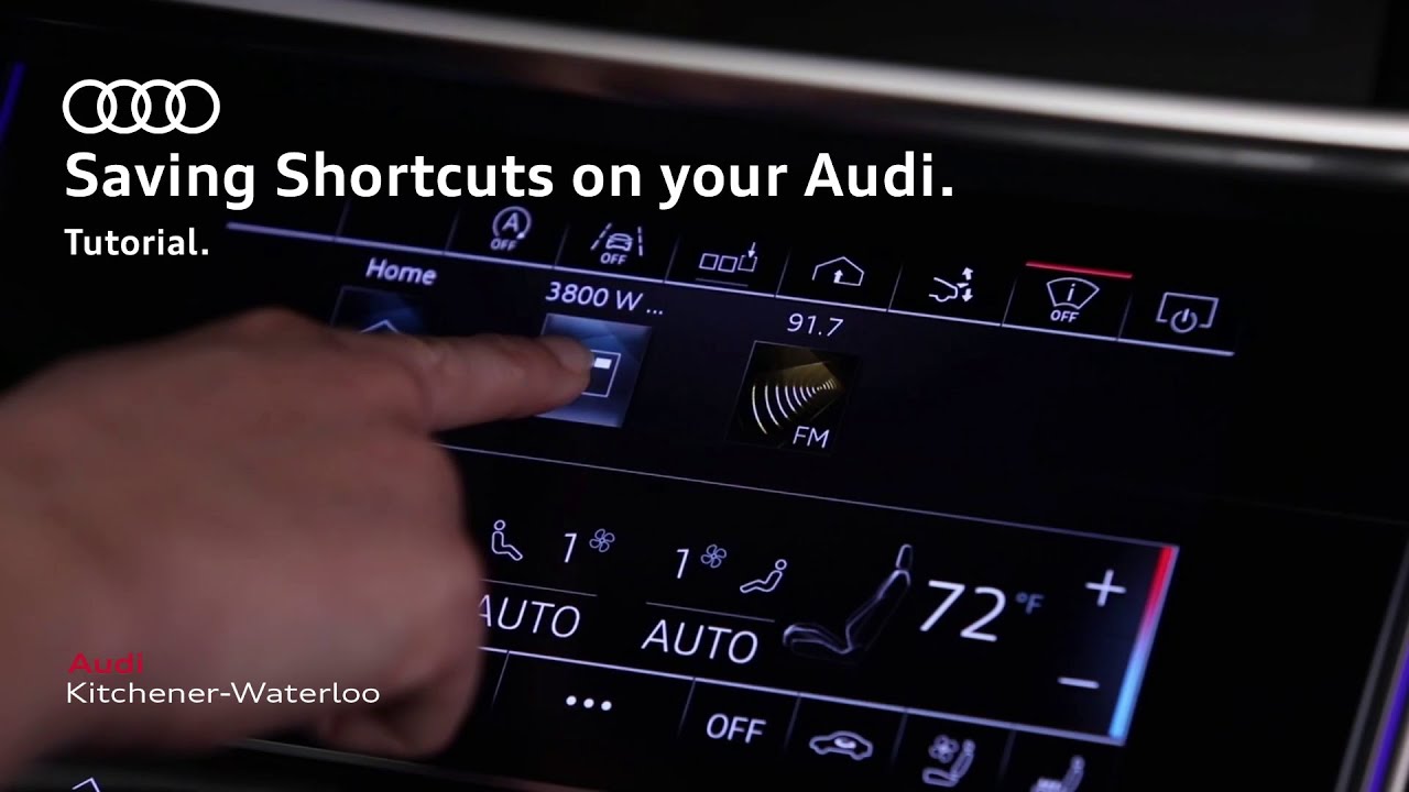 Saving Shortcuts on your Audi: Audi Kitchener-Waterloo Delivery - YouTube