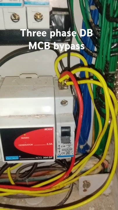#electrical three face DP MCB bypass - YouTube