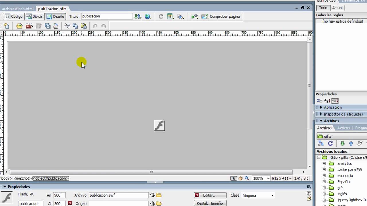 Curso de Adobe Flash CS3 - Publicar en HTML - YouTube