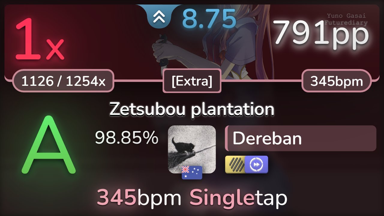 8.8⭐ Dereban | Yousei Teikoku - Zetsubou plantation [Extra] +HDDT 98.85 ...
