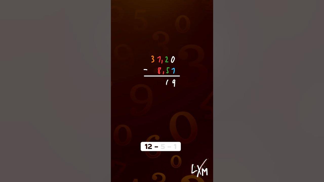 Subtracting decimal numbers using column method. #viral #math #geometry ...