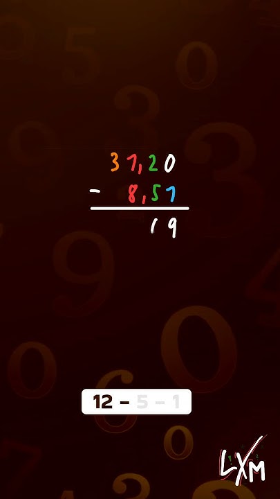 Subtracting decimal numbers using column method. #viral #math #geometry ...