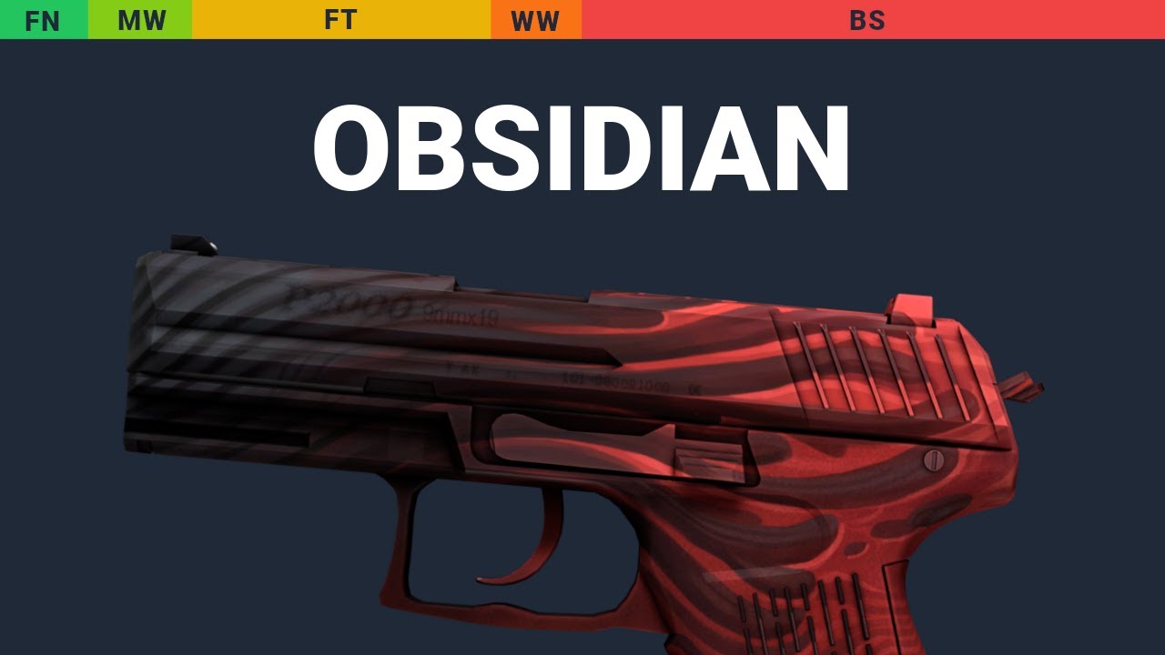 P2000 Obsidian - Skin Float And Wear Preview - YouTube