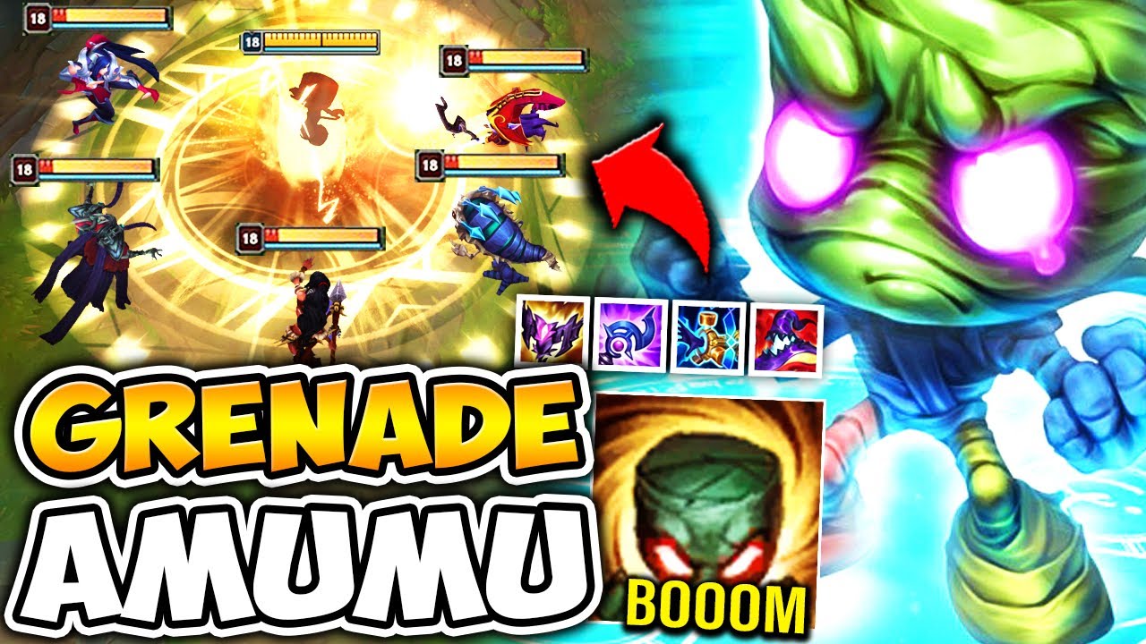 BLOW UP THE ENTIRE ENEMY TEAM WITH FULL AP GRENADE AMUMU - League of ...