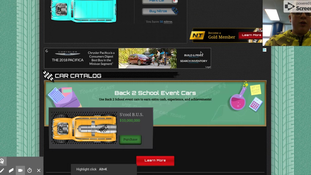 Nitro Type Garage | View Your Racing Records and Typing Scores - YouTube