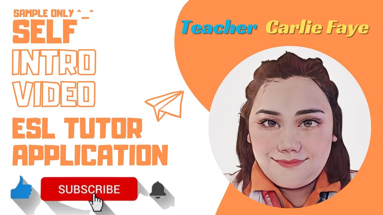 SELF INTRODUCTION VIDEO SAMPLE FOR ESL TUTOR APPLICATION - YouTube