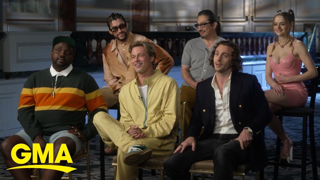 All-star cast of ‘Bullet train’ talk high-speed thriller l GMA - YouTube