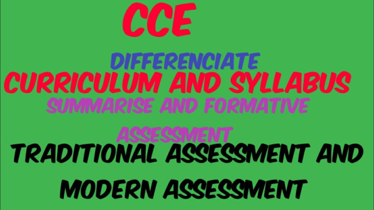 CCE/CURRICULUM AND SYLLABUS /SUMMATIVE AND FORMATIVE ASSESSMENT ...