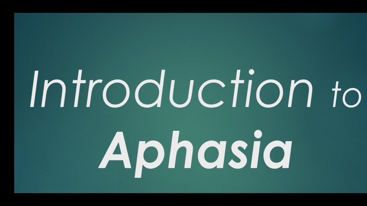 Aphasia || Causes || Aphasia vs Dysphasia || Types - YouTube