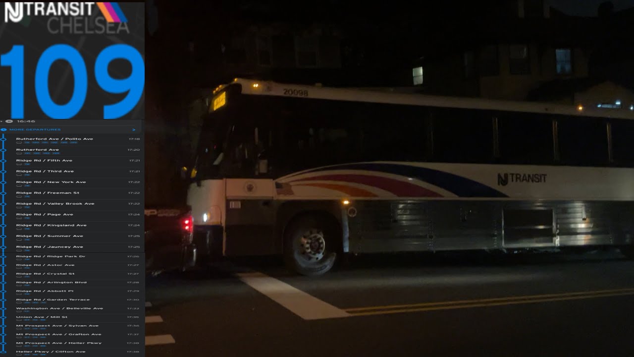 *[FULL BUS JOURNEY!]* Ex-DeCamp, Now NJT #109D to Newark, NJ! - YouTube