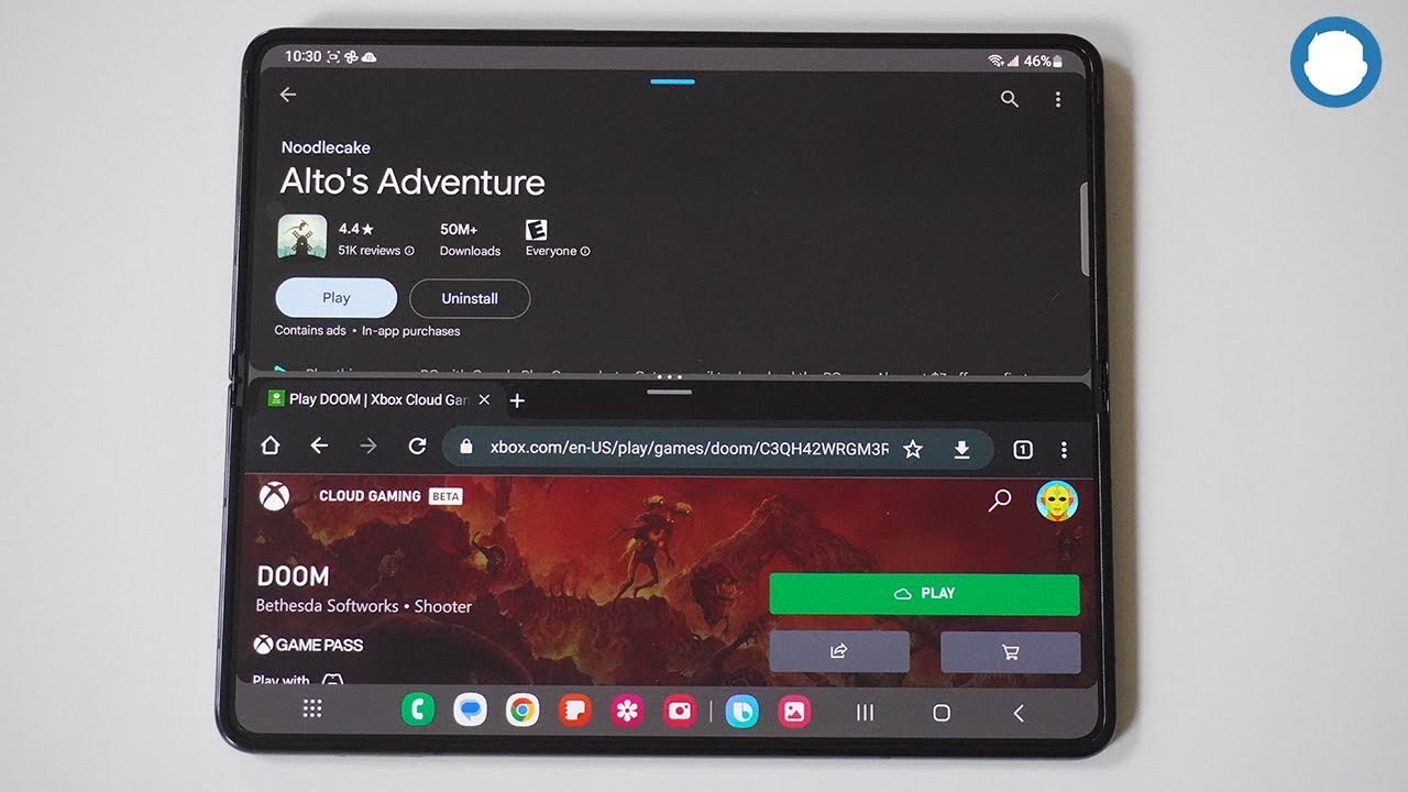 How To Use Split Screen on Samsung Galaxy Z Fold 5 - Multitasking - YouTube