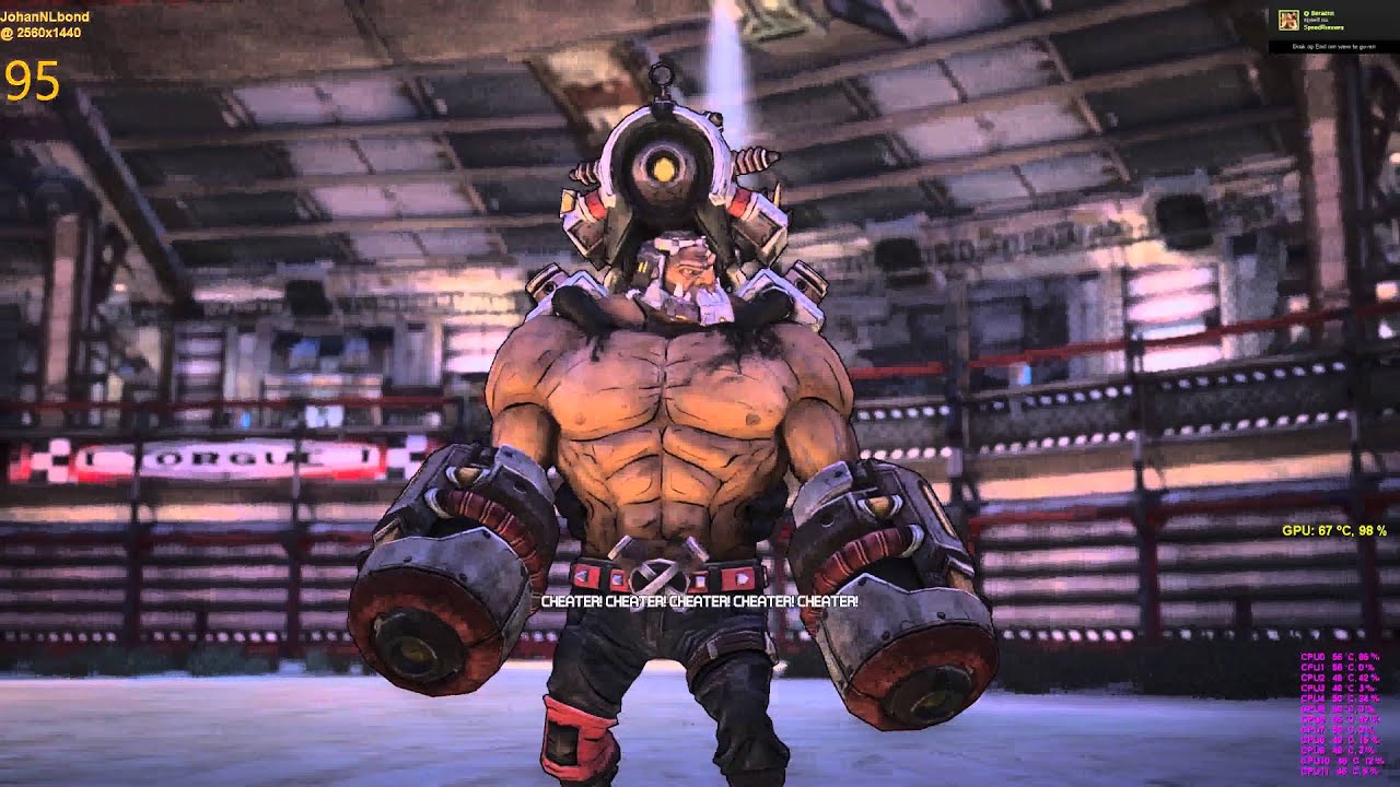 Borderlands 2 Max settings PhysX high 1440P - YouTube