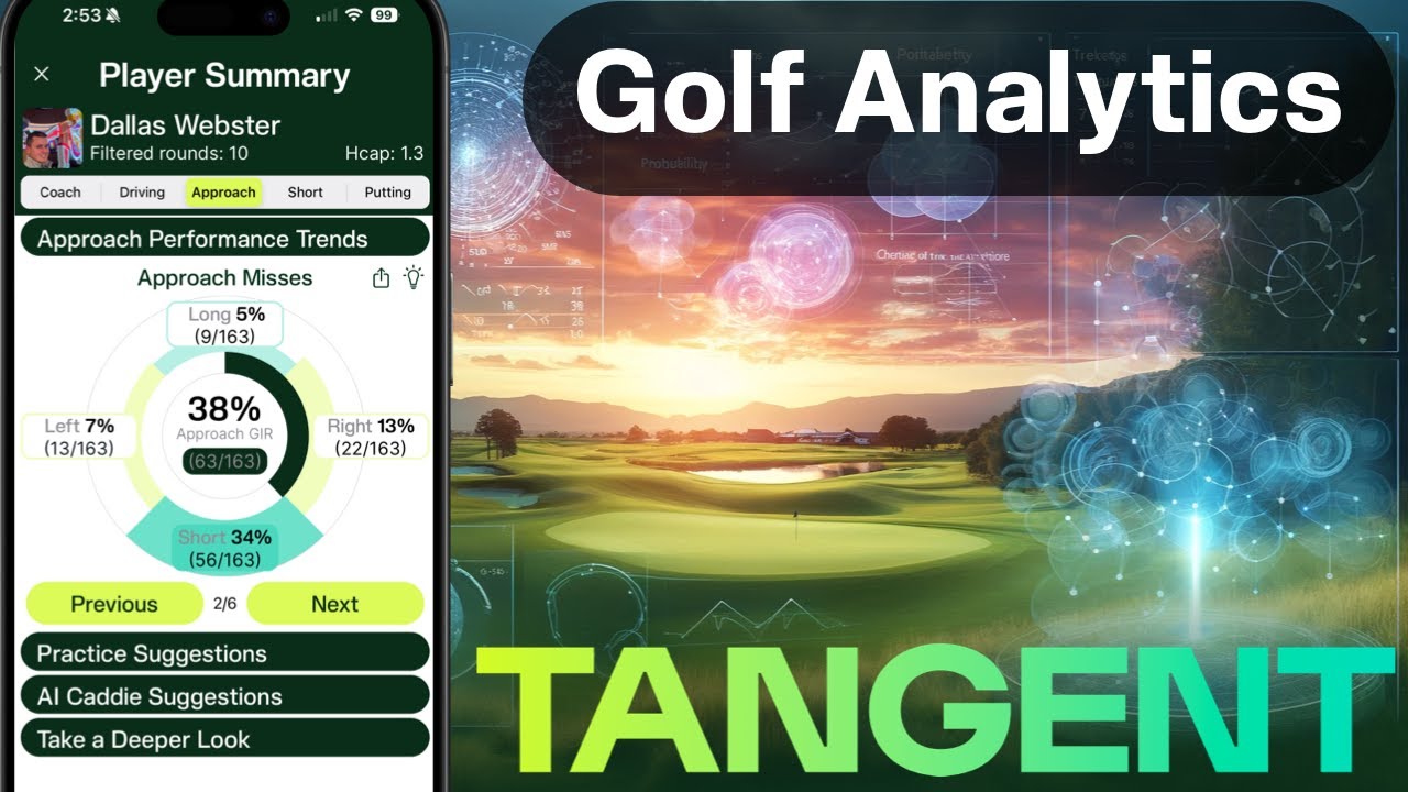 Analyze your golf game with the smartest app in golf - Tangent - YouTube