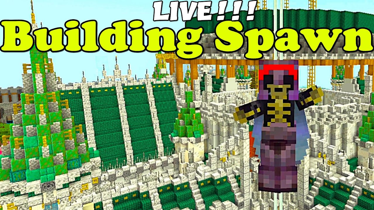 KK 9|LIVE!!! Building Spawn!!! [Minecraft Bedrock 1.20] - YouTube