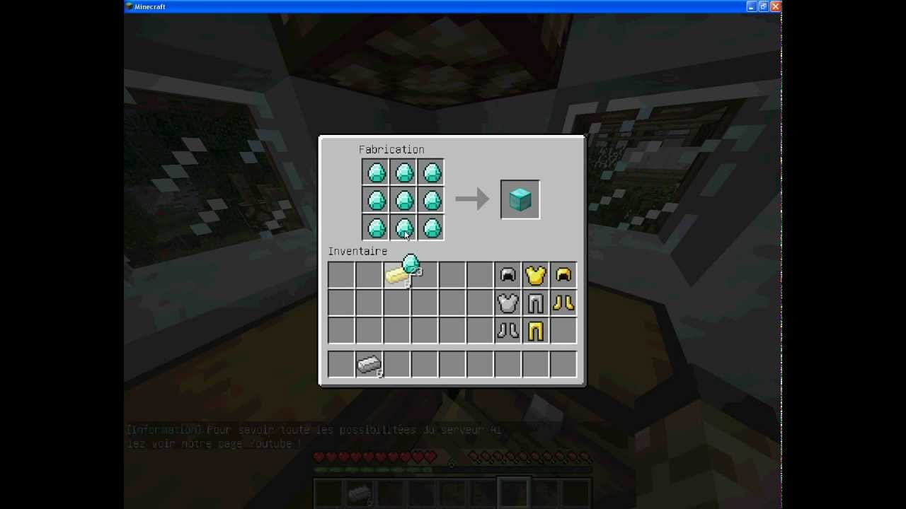 [Tuto] Comment faire une armure dans Minecraft.~~ - YouTube