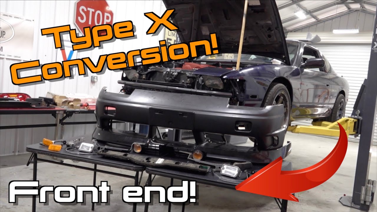 Installing An Original Nissan 180SX Type-X Front End On The RB25 240SX ...