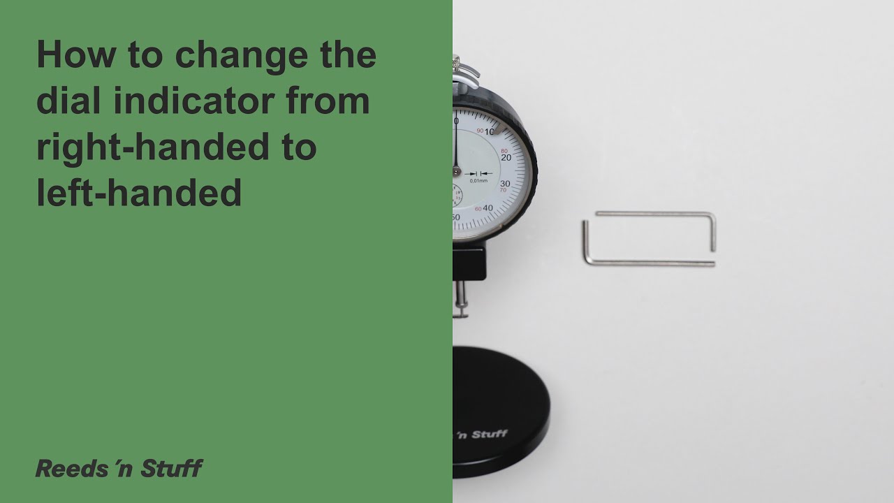 How to change dial indicator from right to left handed - YouTube