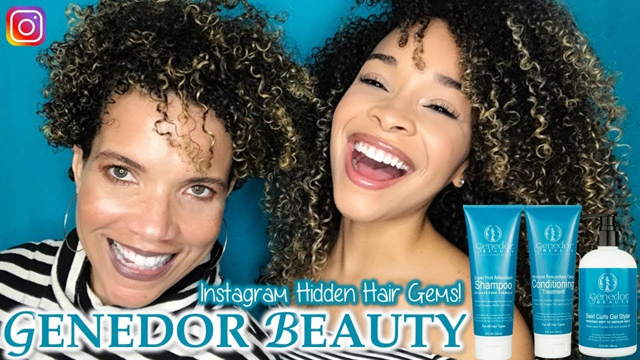 Instagram Brand | Genedor Beauty | Deep Condition + Wash n' Go! - YouTube