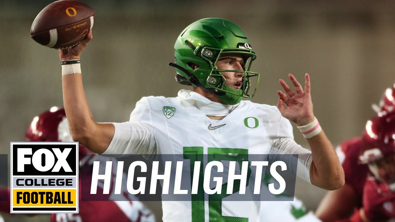 Oregon QB Tyler Shough tops Washington St. with 312 passing yards, 4 ...