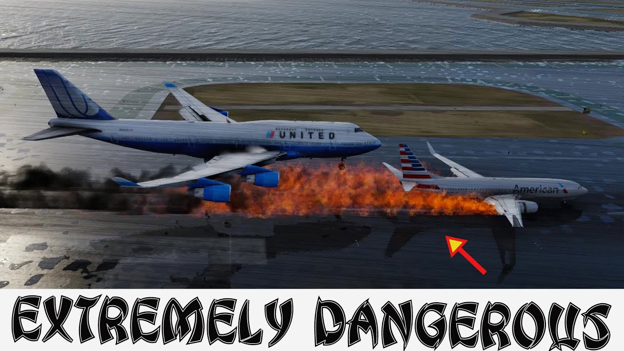 Plane Crash During Landing Runway Collisions & Airport Accidents X ...