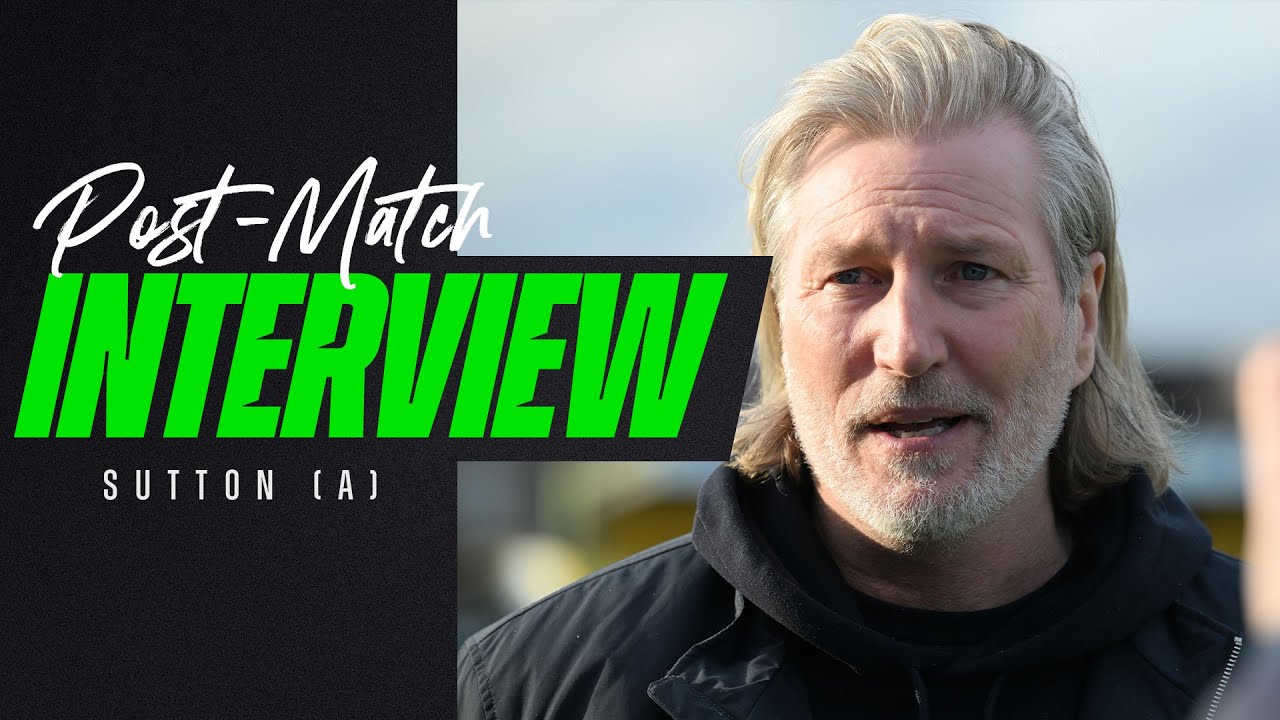 Robbie Savage post-match | Sutton (A) - YouTube