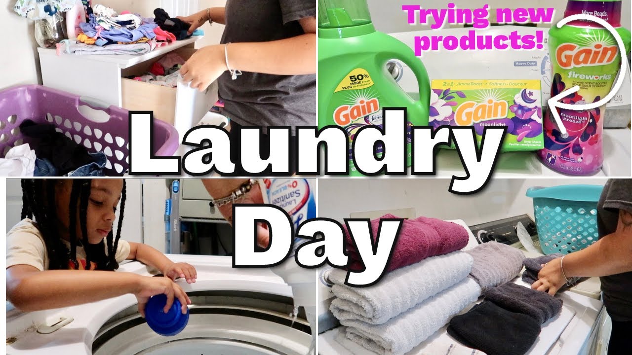 🧺LAUNDRY DAY SPEED CLEANING ROUTINE // EXTREME LAUNDRY MOTIVATION - YouTube