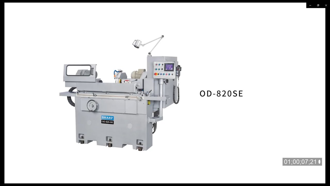 SHARP Cylindrical NC Grinder Model: NC - OD-820SE - YouTube