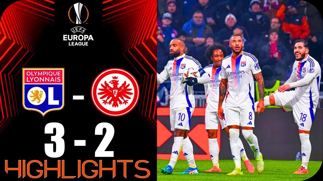 Lyon contre Eintracht Frankfurt | 3-2 | Le Résumé | UEFA Europa League ...
