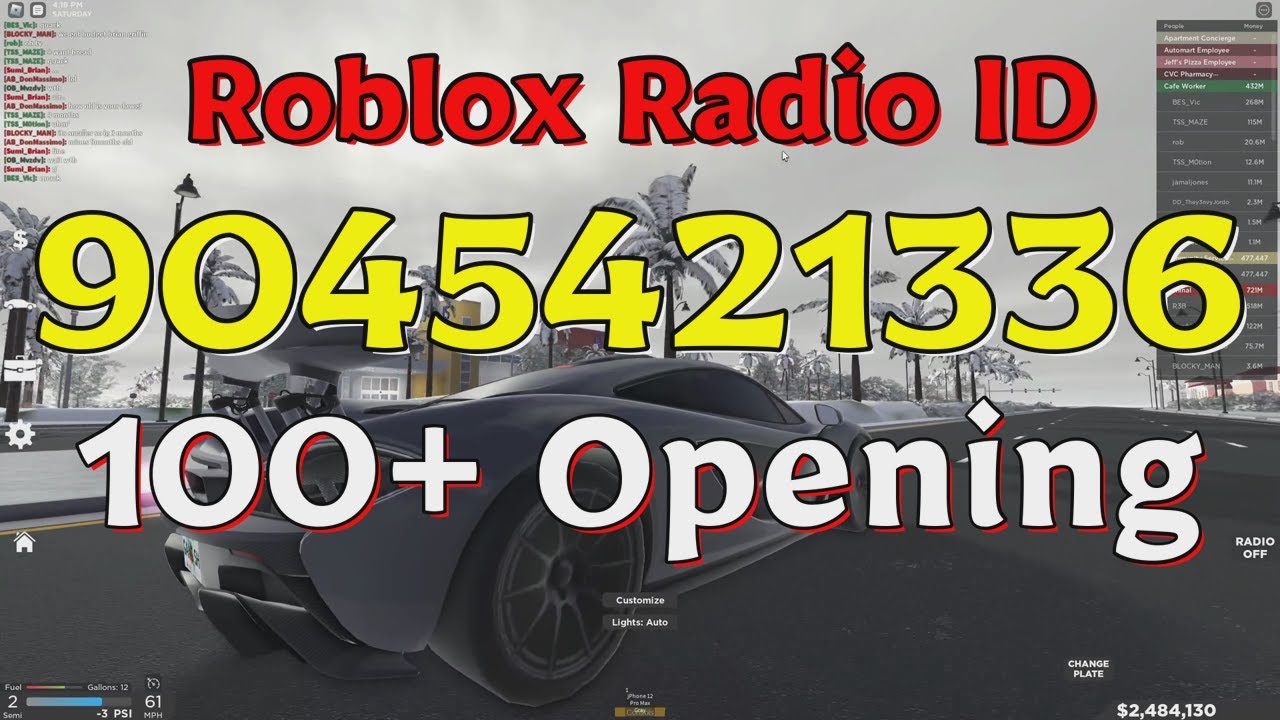 Opening Roblox Radio Codes/IDs - YouTube
