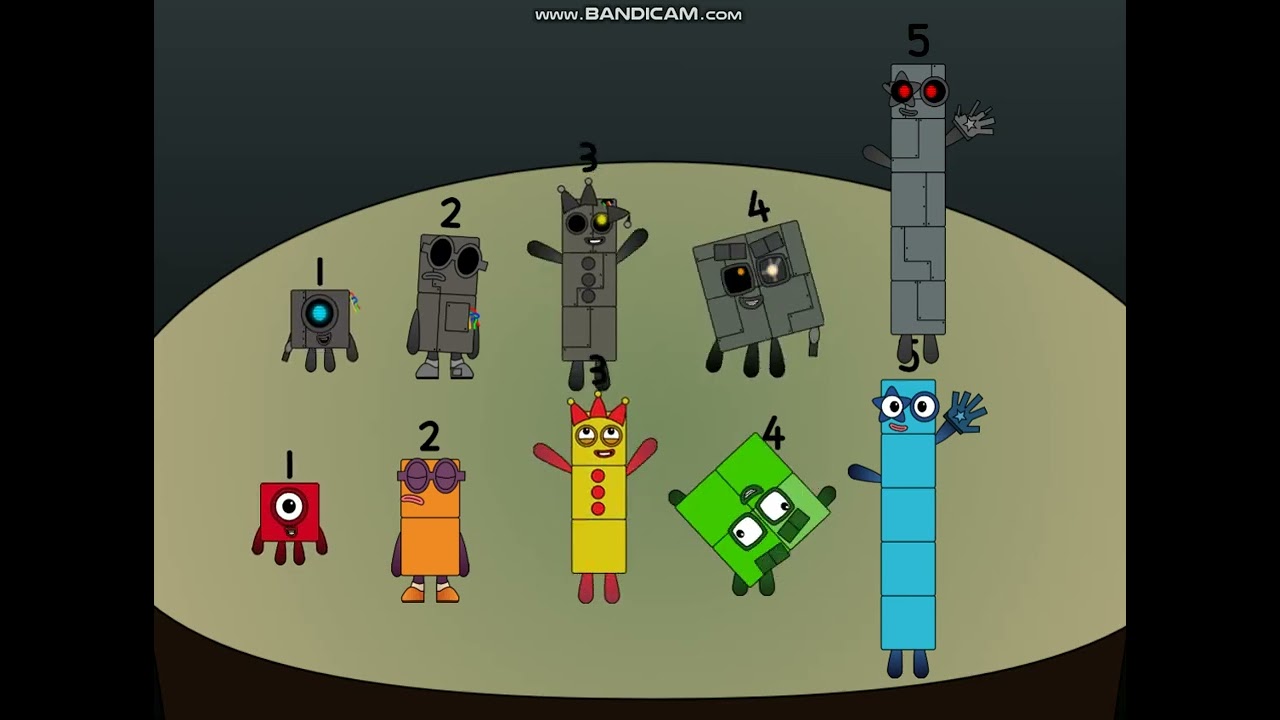 Robot numberblocks band vs numberblocks band who wins? - YouTube
