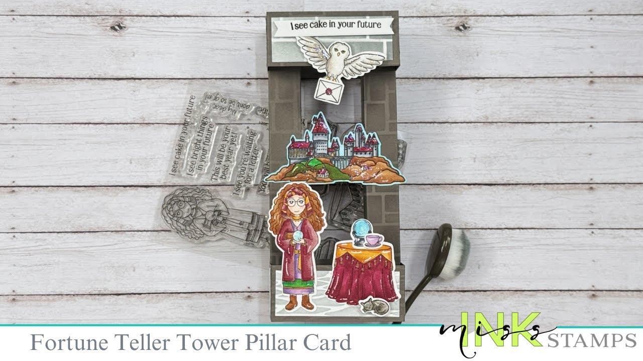 Creating a Magical Fortune Teller Tower Pillar Card with Miss Ink ...