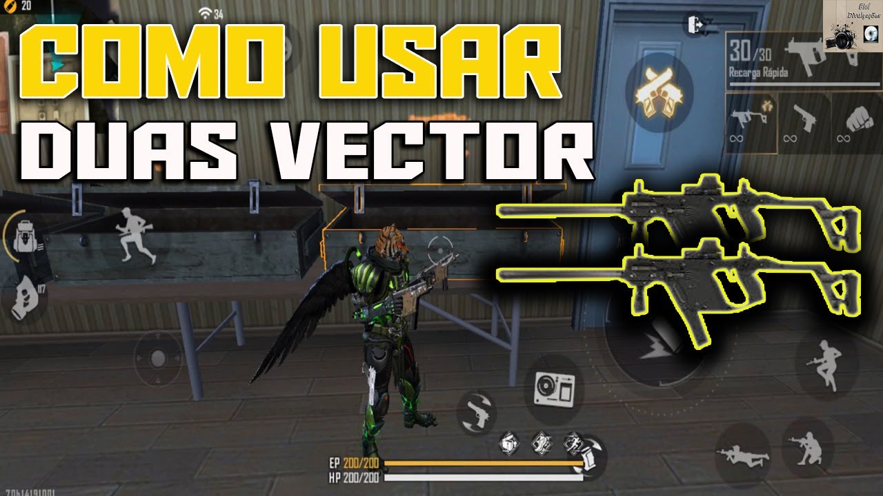 COMO USAR DUAS VECTOR NO FREE FIRE - COM ESSE BUG VOCÊ SÓ DÁ CAPA NOVA ...
