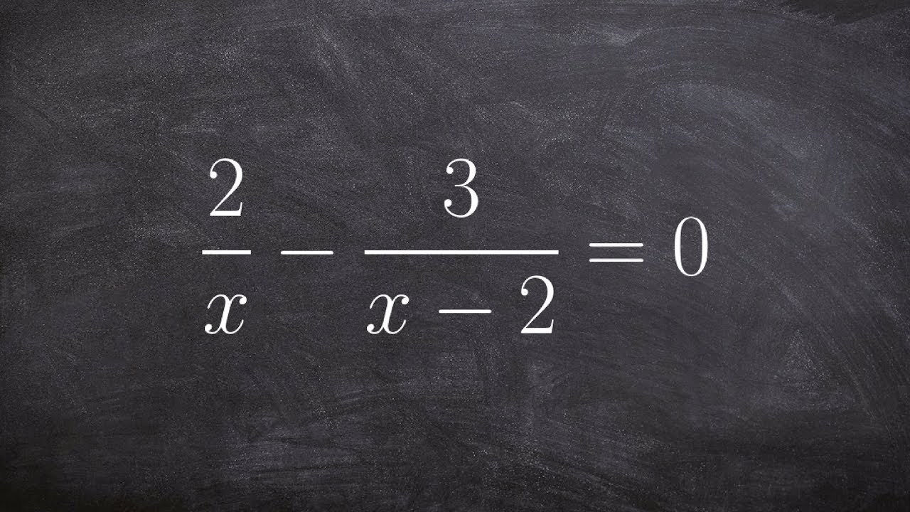 How to use the LCD to help us solve a rational equation - YouTube