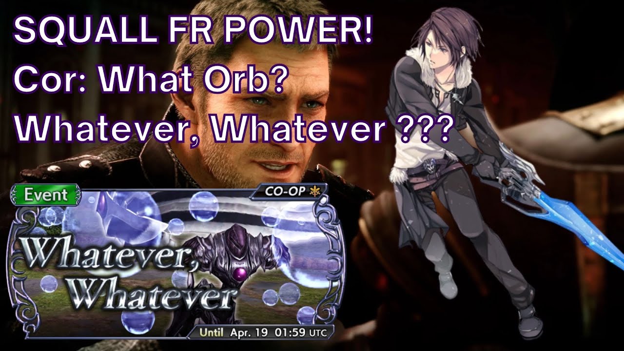 Shinryu + ORB?!! Squall FR Showcase | Whatever, Whatever ??? [DFFOO GL ...